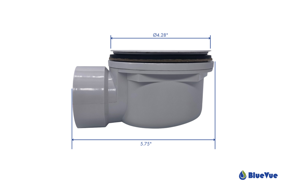 PVC Side Outlet Drain Assembly 1.5" and 2.0" – BlueVue