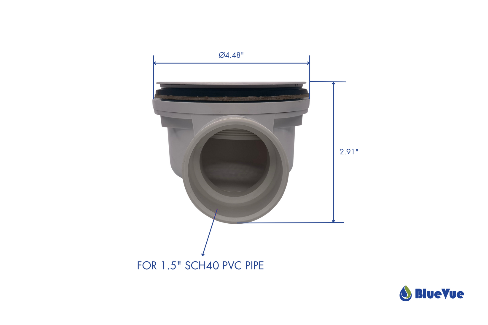PVC Side Outlet Drain Assembly 1.5" and 2.0" – BlueVue