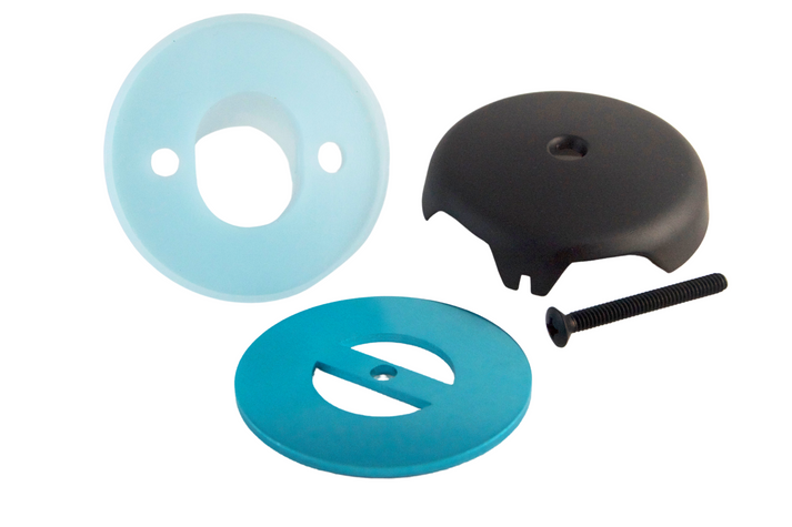 BIG Single-Hole Overflow Gasket and Overflow Cover Kit for Stopping Tu ...