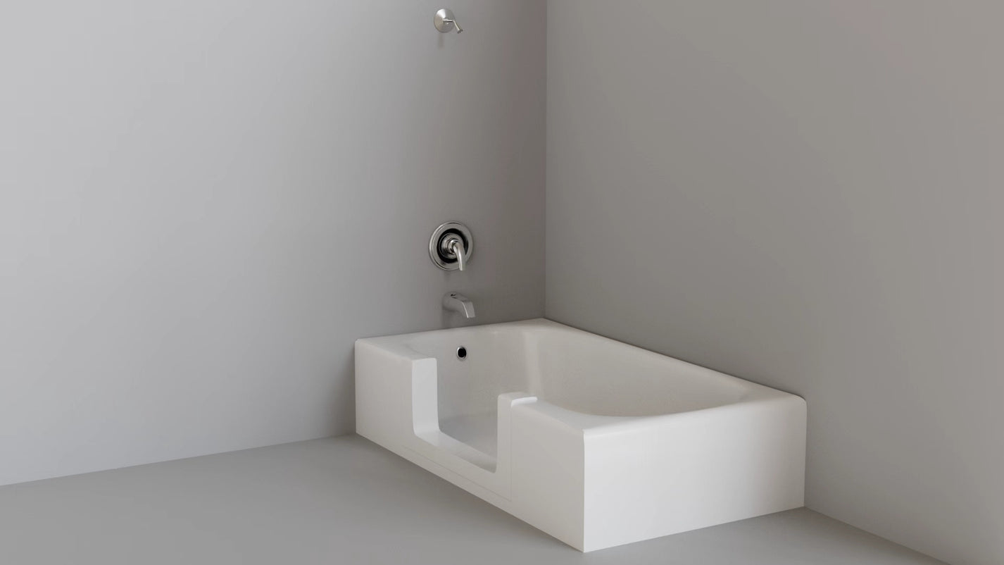 Bathtub Walk Thru Accessibility Insert For Easy Walk Through Or Step I ...